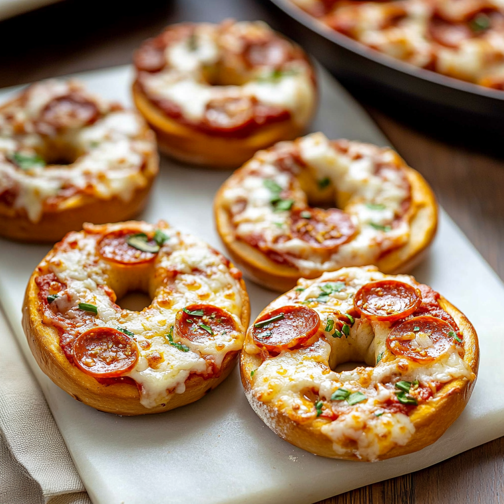 Homemade Mini Pizza Bagel Bites