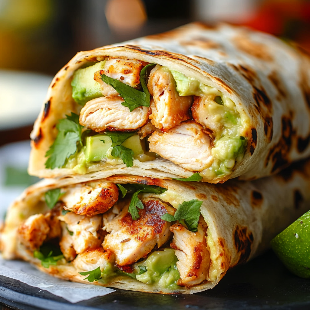 Chiken Avocado Banch Burritos