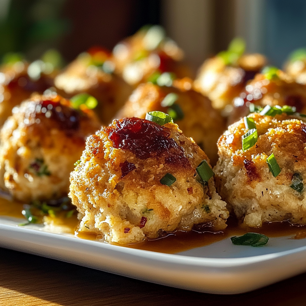 Irresistible Turkey Stuffing Balls for Holiday Feasts - That Yummy