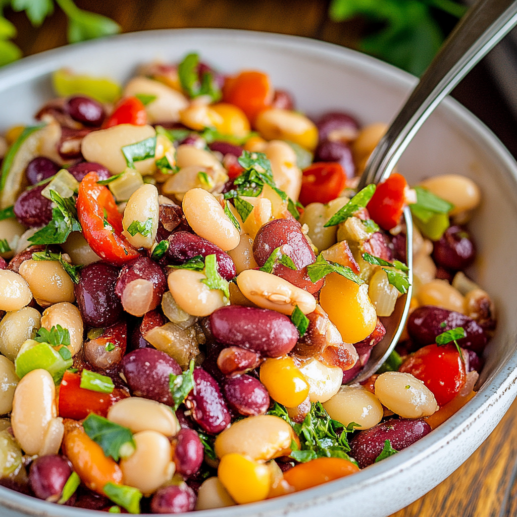 Colorful Mixed Bean Salad: A Flavorful Fiesta in a Bowl