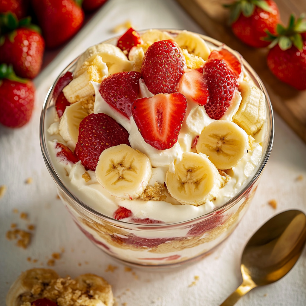 Strawberry And Banana Pudding