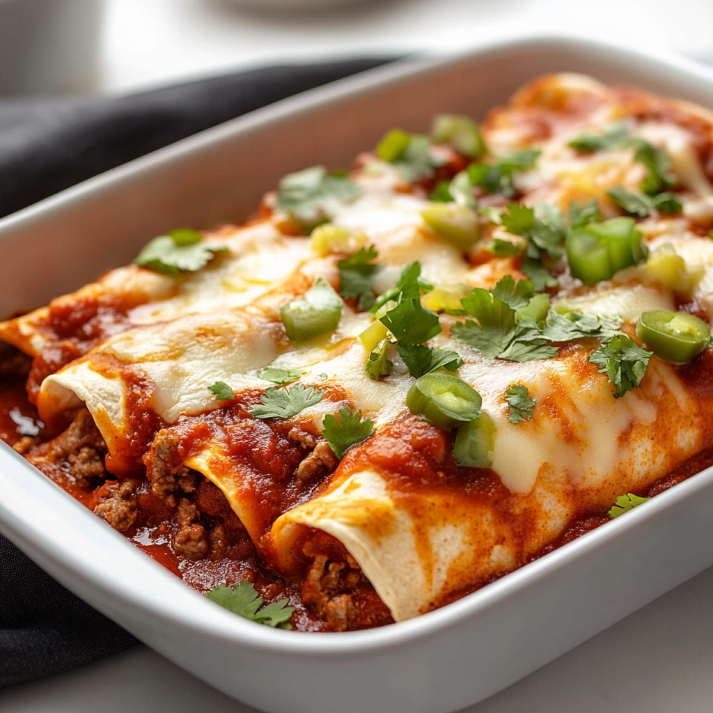 Delightful Beef Enchiladas with Red Sauce Recipe