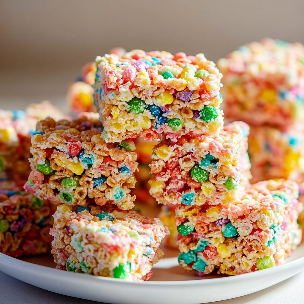 Irresistible Fruity Pebbles Rice Crispy Treats Recipe