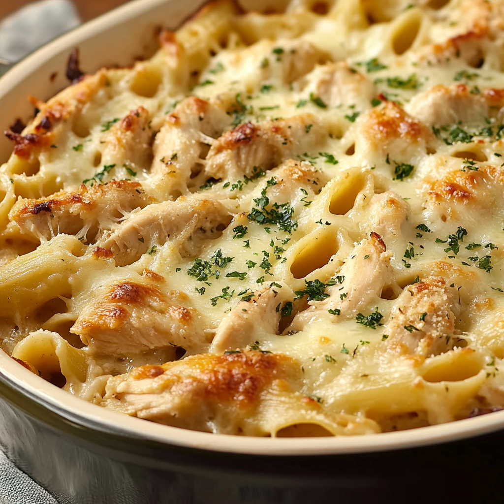 Chicken Alfredo Bake