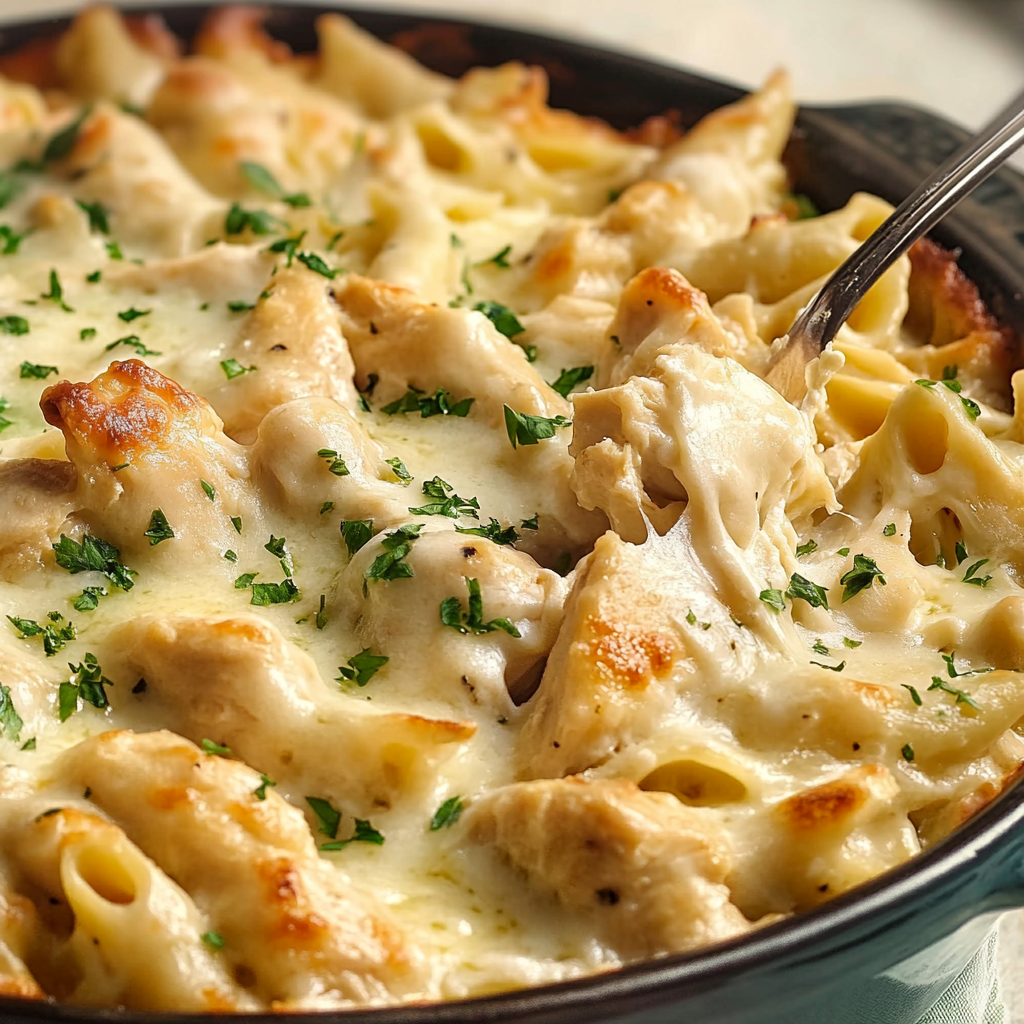Chicken Alfredo Bake